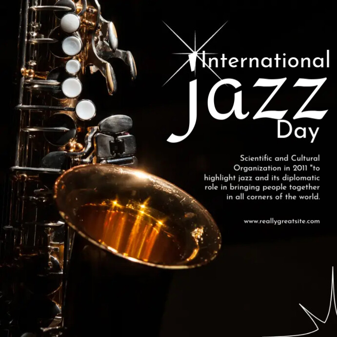 International Jazz Day Instagram Post Template | PosterMyWall