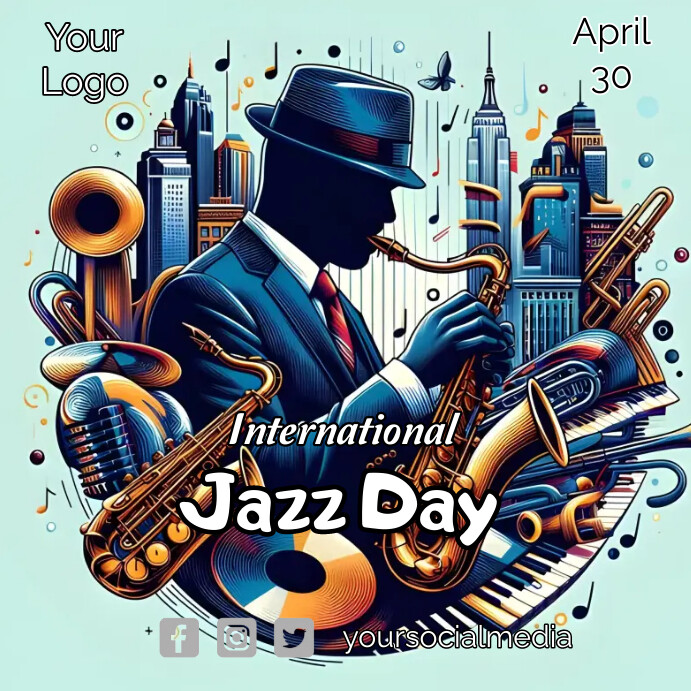 Copy of International Jazz Day Poster | PosterMyWall