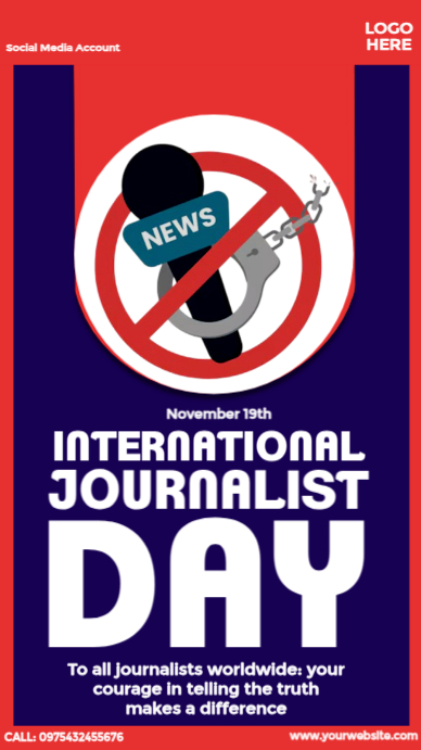 international journalist day Design Template | PosterMyWall