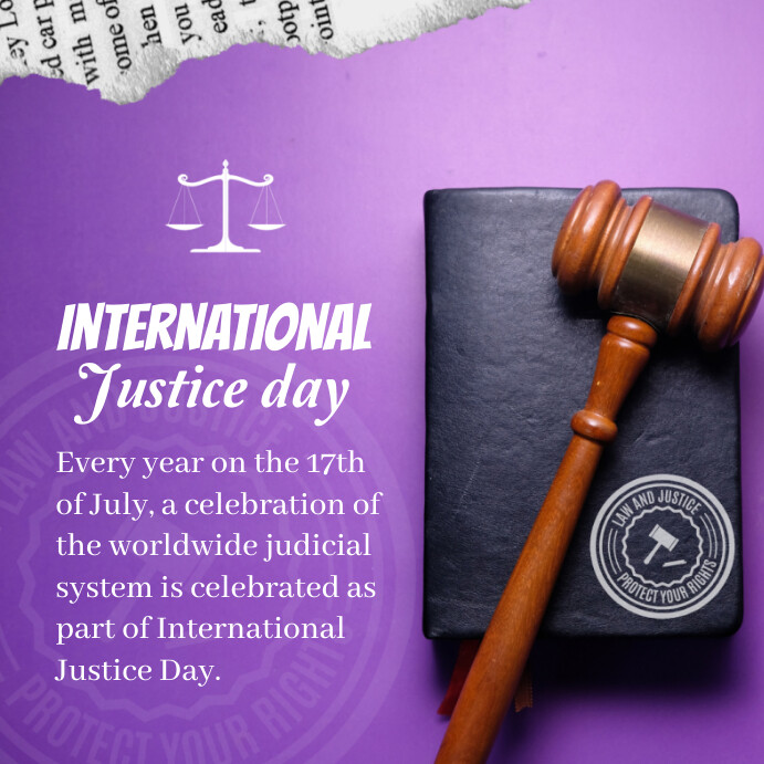 International justice day Template | PosterMyWall