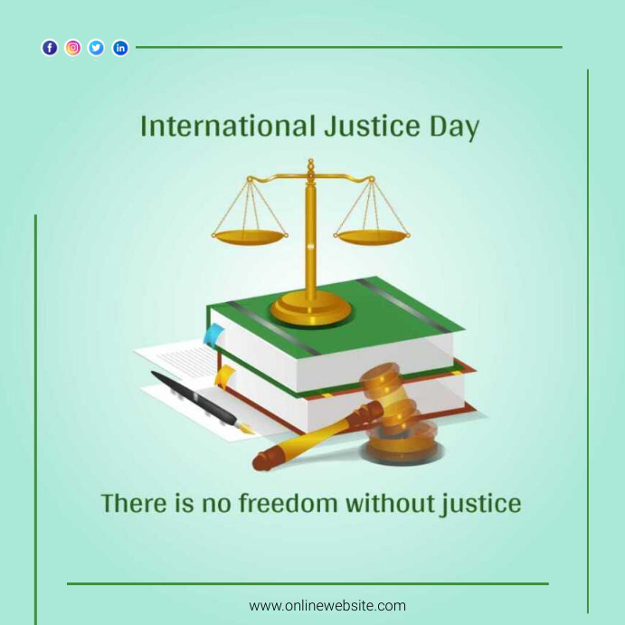 Copy of international justice day | PosterMyWall