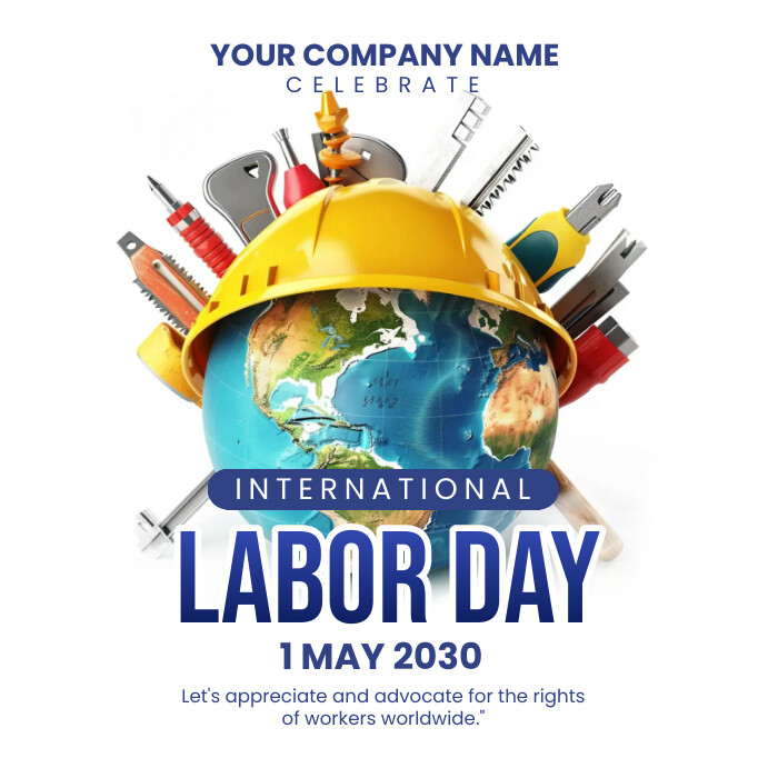 International Labor Day Social Media Post Template | PosterMyWall