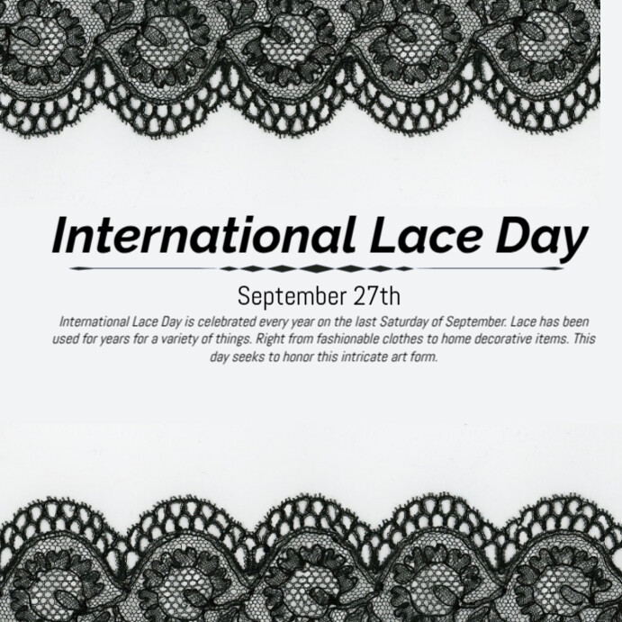 international lace day Template | PosterMyWall