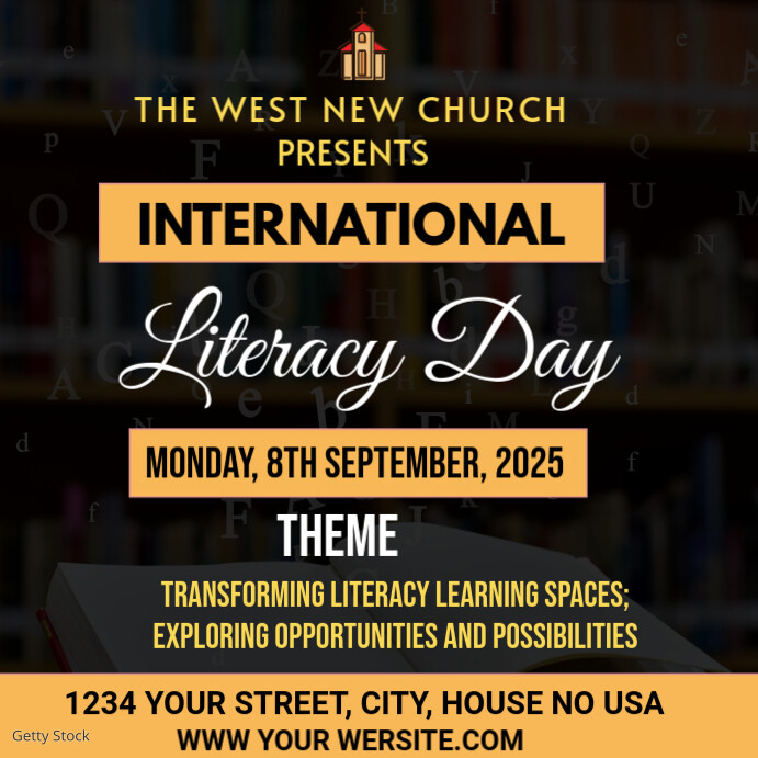 international literacy day 8th September Templat | PosterMyWall