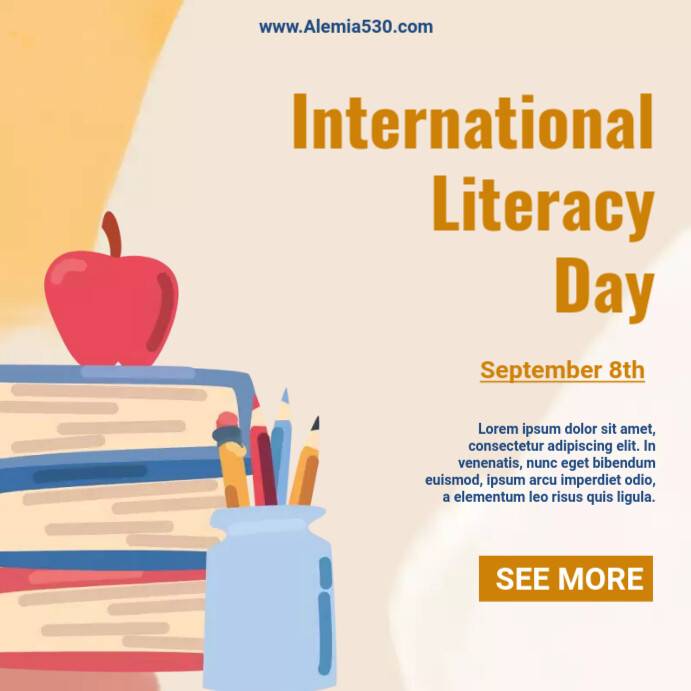 International Literacy Day Template | PosterMyWall