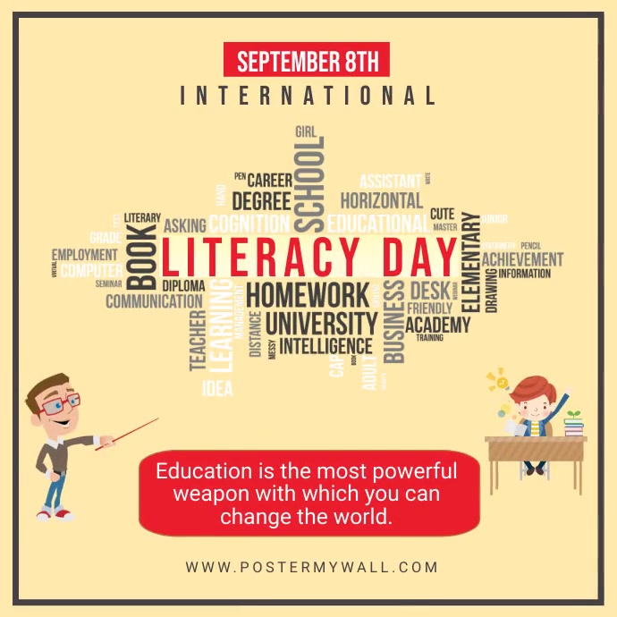 International Literacy Day Template | PosterMyWall