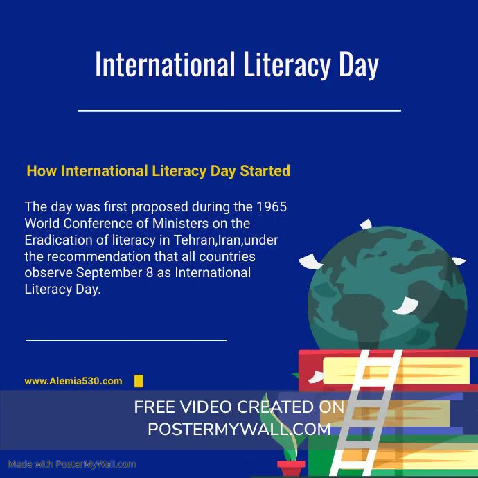 International Literacy Day Template | PosterMyWall