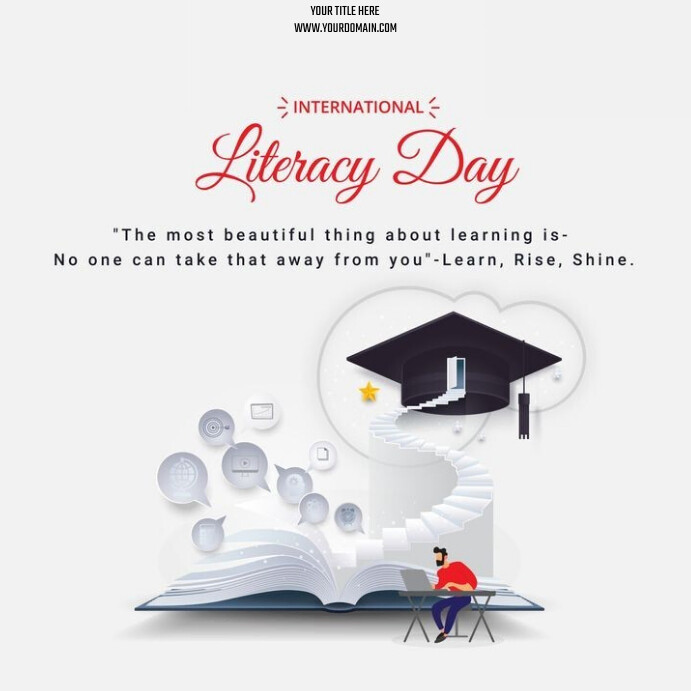 International Literacy Day Template | PosterMyWall