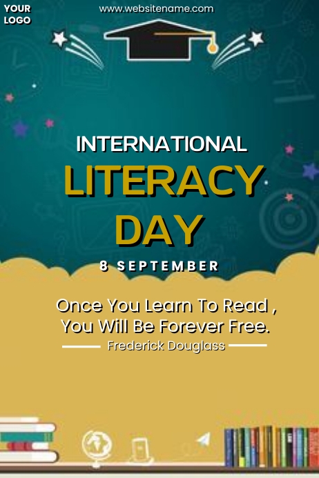 International literacy day templete Template | PosterMyWall