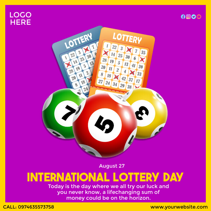 Plantilla De International Lottery Day PosterMyWall Plantilla De International Lottery Day PosterMyWall