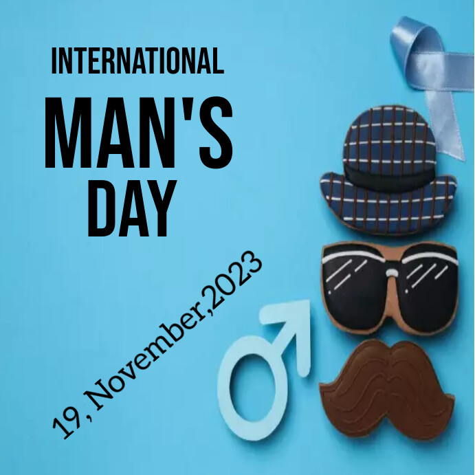 International Man's Day Instagram Post Template | PosterMyWall