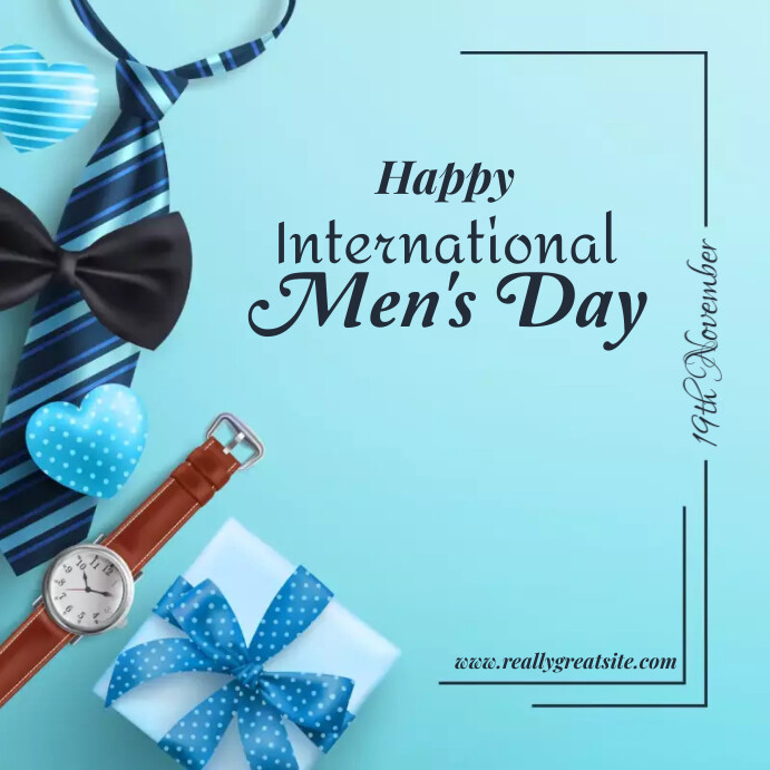 International Men's Day Instagram Post Template | PosterMyWall