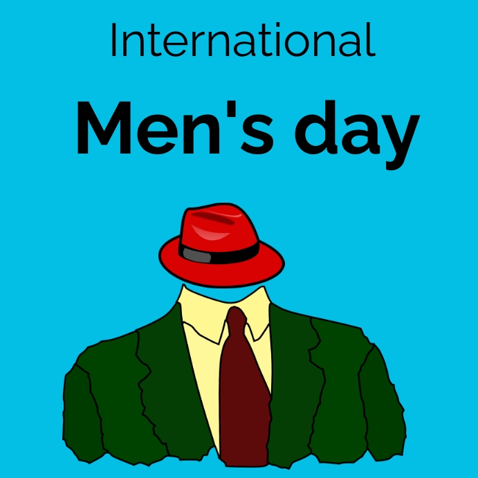 International Men's day Instagram post Template | PosterMyWall
