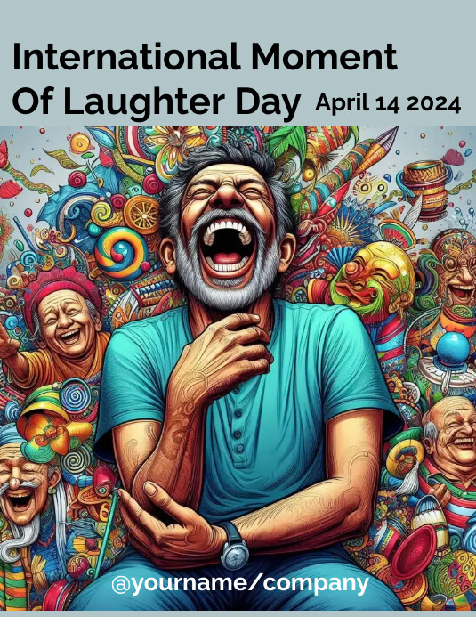 International Moment Of Laughter Day Flyer Te Template | PosterMyWall