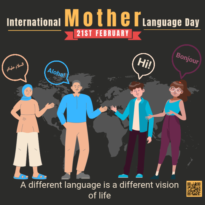 International Mother language Day Template | PosterMyWall
