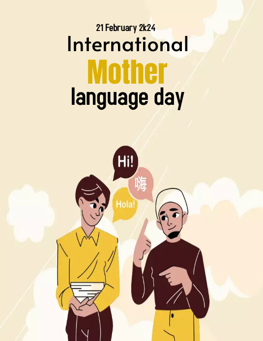 International mother language day Template | PosterMyWall