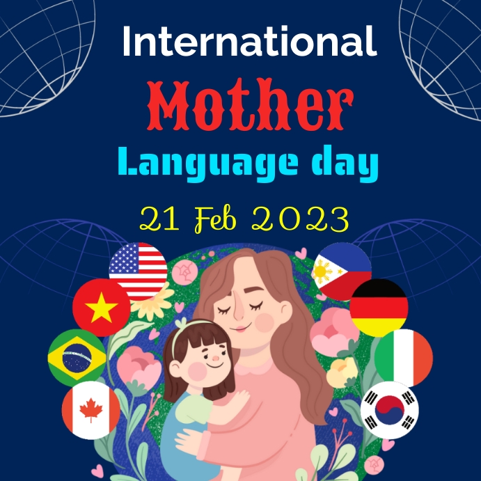 International Mother language day post Template | PosterMyWall