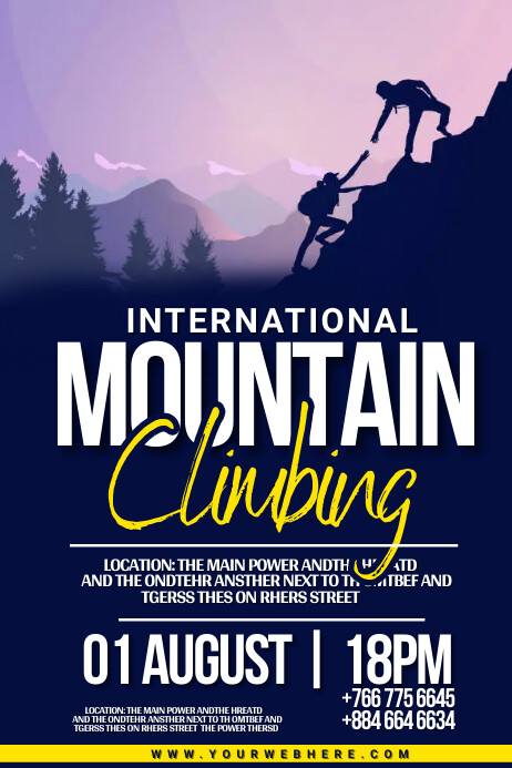 international mountain climbing Template | PosterMyWall