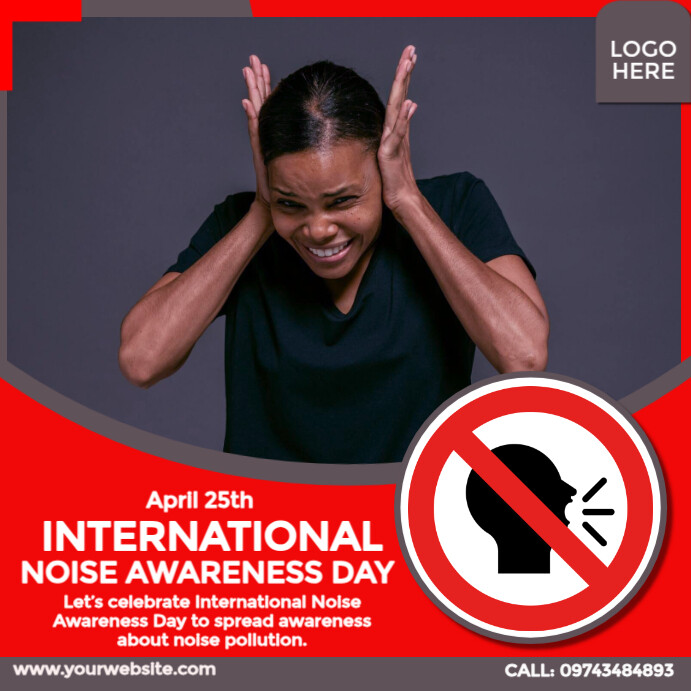 International Noise Awareness Day Template | PosterMyWall