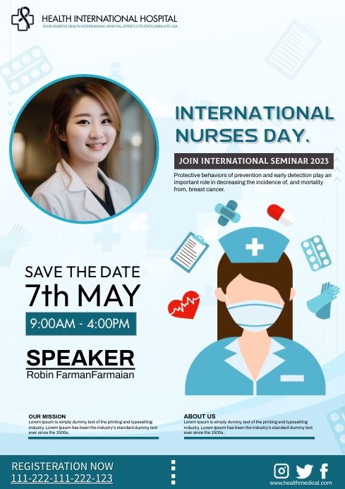 international nurses day flyers Template | PosterMyWall