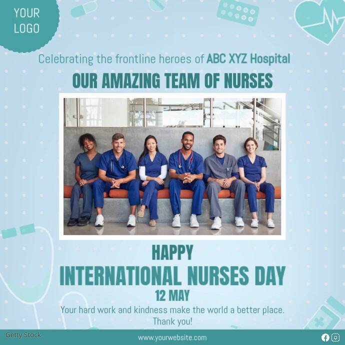 International Nurses Day Instagram Post Template | PosterMyWall