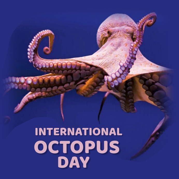INTERNATIONAL OCTOPUS DAY Template | PosterMyWall