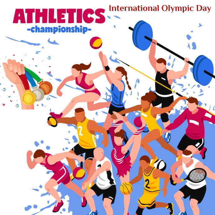 Copy of International Olympic day background design | PosterMyWall