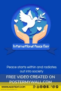 INTERNATIONAL PEACE DAY Template | PosterMyWall