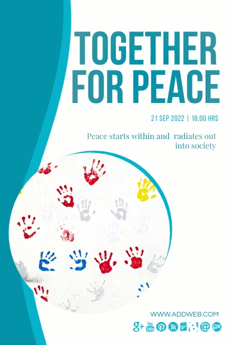 Plantilla de Día Internacional de La Paz | PosterMyWall