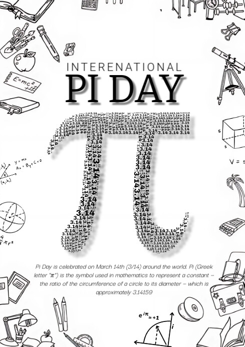 international pi day Template | PosterMyWall