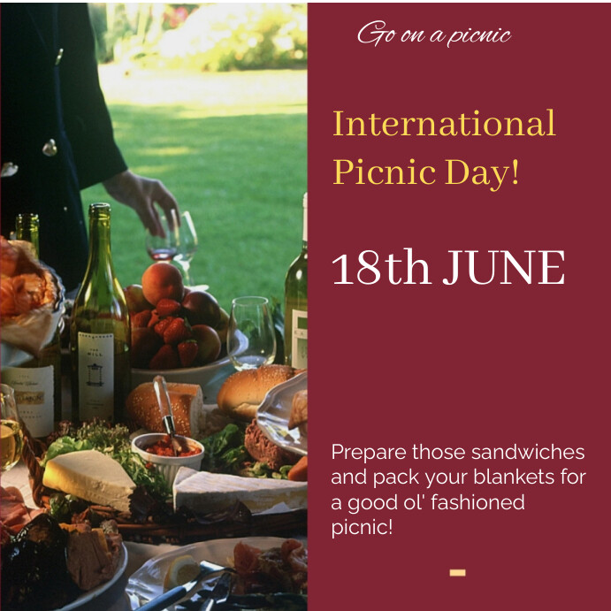 International Picnic Instagram Post Template | PosterMyWall