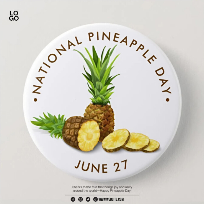 International Pineapple Day Template | PosterMyWall