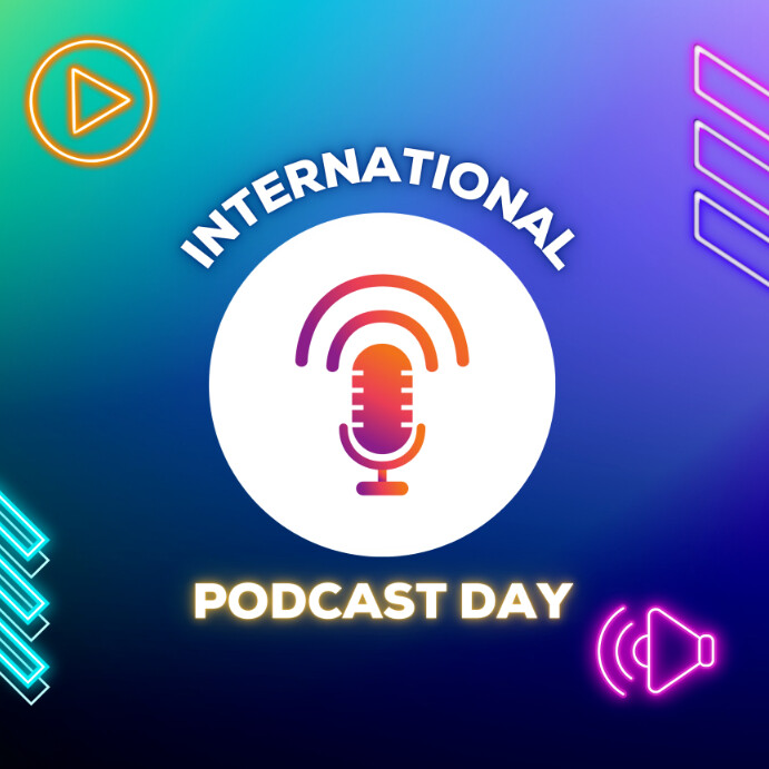 International Podcast Day Template | PosterMyWall
