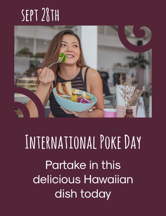 International Poke Day Template | PosterMyWall