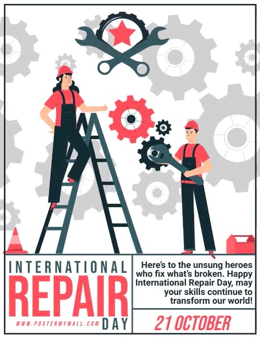 International Repair Day Template | PosterMyWall