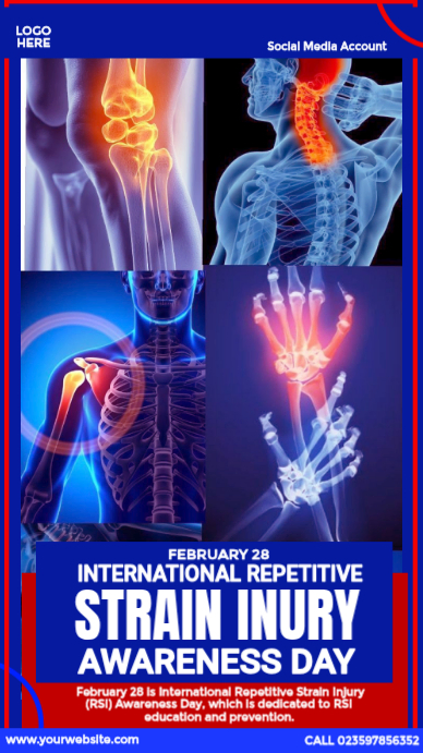 International Repetitive Strain Injury Awareness Day Ads Template ...