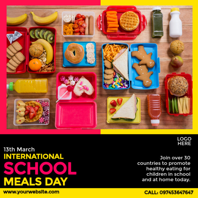 Copy of International School Meals Day | PosterMyWall