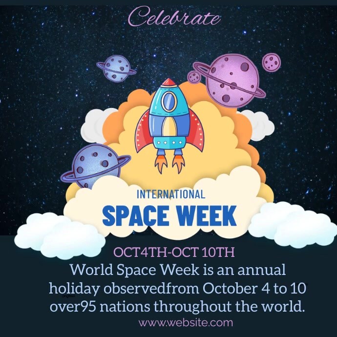 International space week Template | PosterMyWall