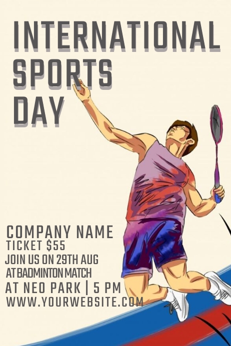 International sports day poster template | PosterMyWall