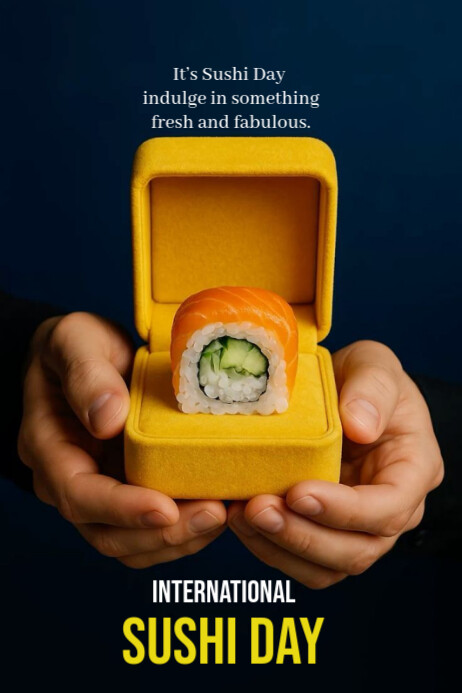 International Sushi Day Template | PosterMyWall
