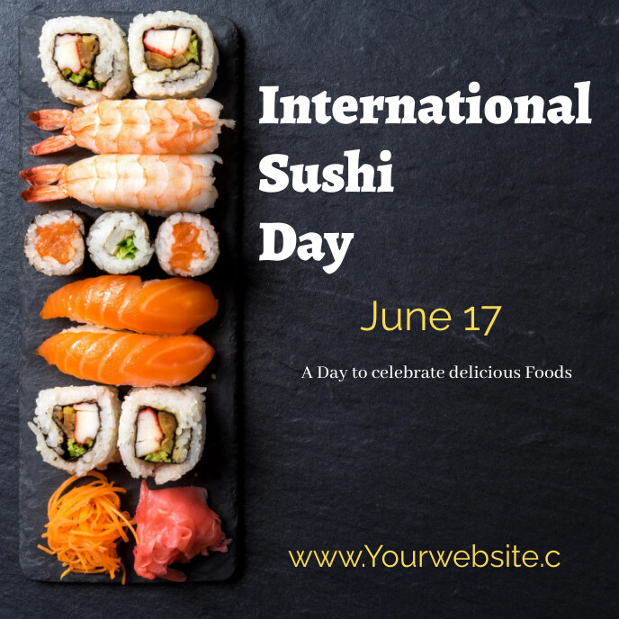 International sushi day Template | PosterMyWall