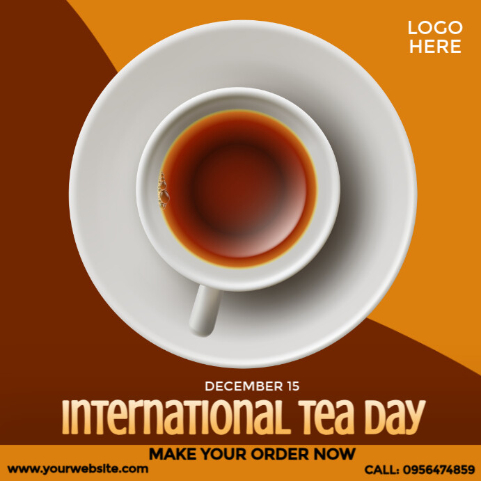Plantilla de national tea day | PosterMyWall
