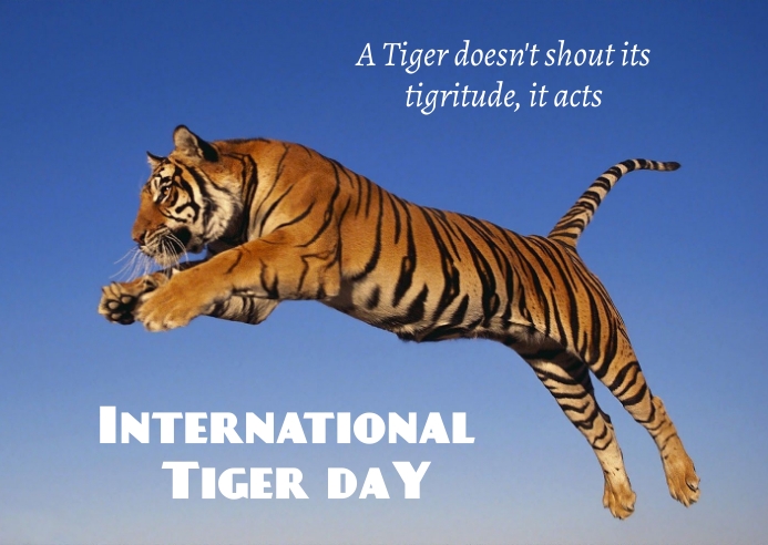 international tiger day Template | PosterMyWall