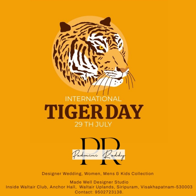international tiger day Template | PosterMyWall