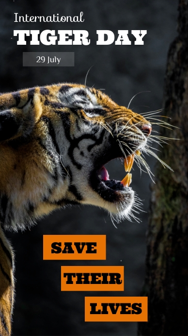 International tiger day Template | PosterMyWall