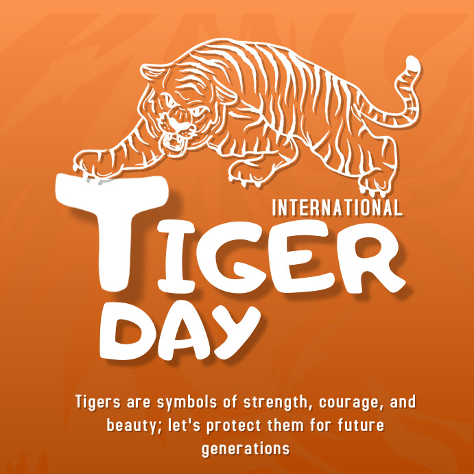 Plantilla de International Tiger Day | PosterMyWall