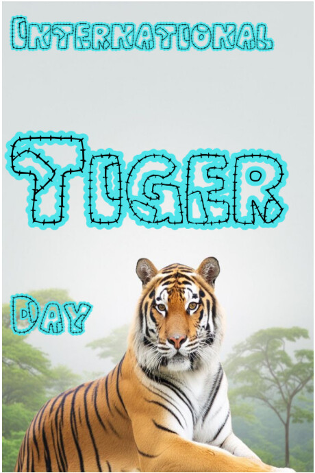 International tiger day Template | PosterMyWall
