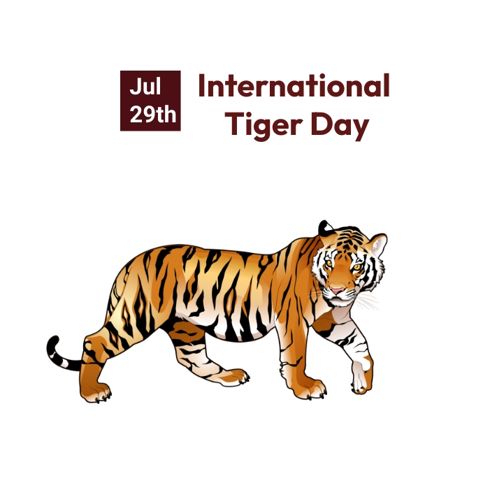 Copy of international tiger day | PosterMyWall