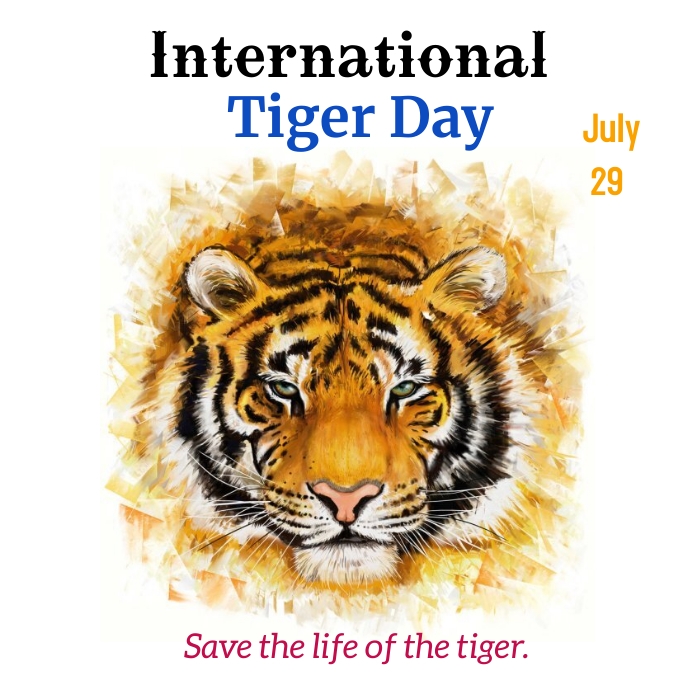 international tiger day Template | PosterMyWall