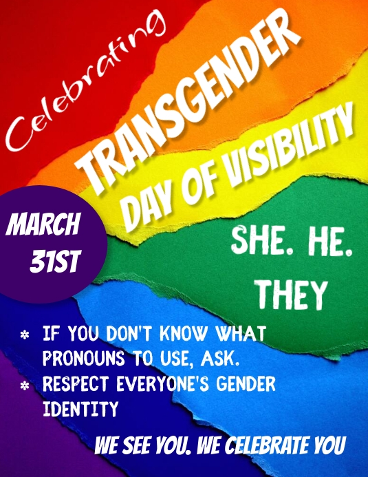 International Transgender Day of Visibility Template | PosterMyWall